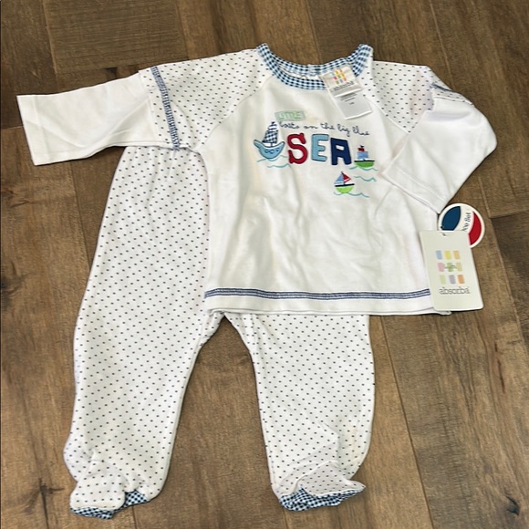 Absorba | Matching Sets | Absorba Baby Outfit White And Blue | Poshmark